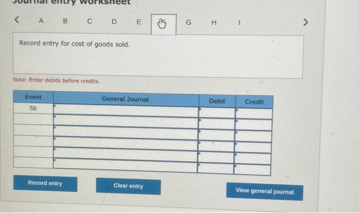 Solved Journal entry worksheetJournal entry worksheet Record | Chegg.com