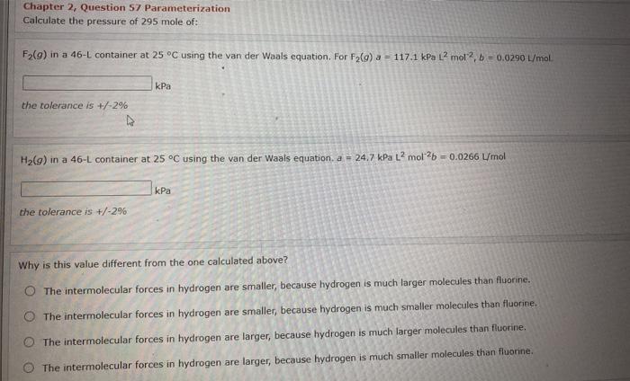 Solved Chapter 2, Question 57 Parameterization Calculate the | Chegg.com