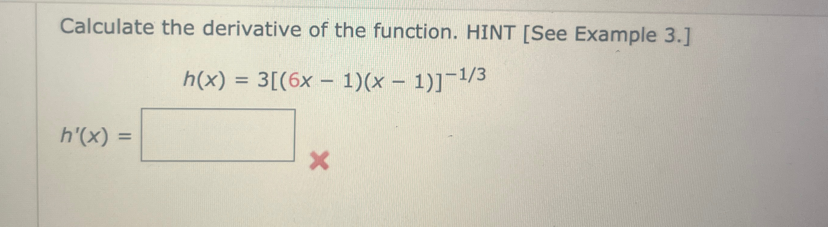 Solved Calculate the derivative of the function. HINT [See | Chegg.com
