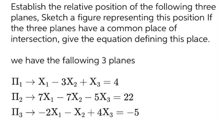 Solved Establish the relative position of the following | Chegg.com