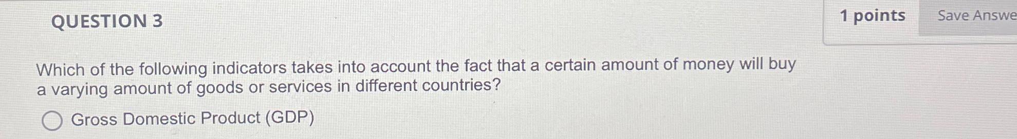 Solved QUESTION 31 ﻿pointsWhich of the following indicators | Chegg.com