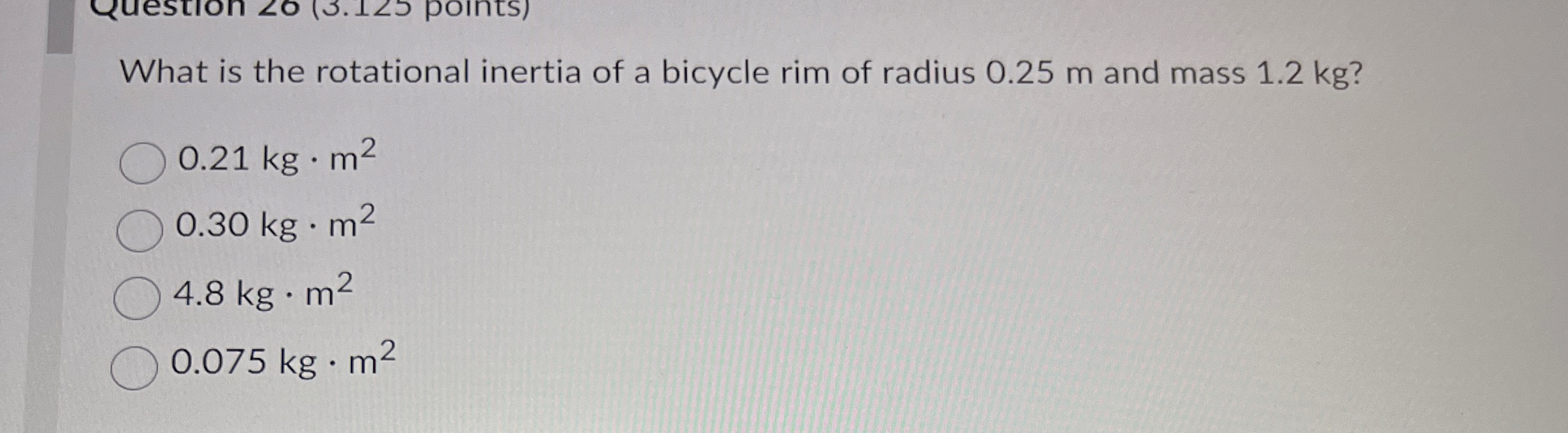 Solved What is the rotational inertia of a bicycle rim of | Chegg.com