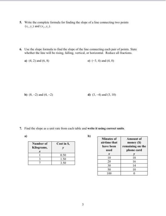 Solved LAB 2.8 5/2017 MATH 021 Members of Group: 1. Slope is | Chegg.com