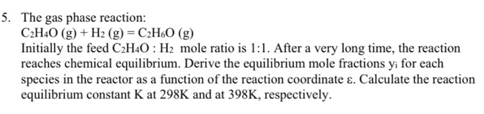 Solved Calculate The Reaction Equilibrium Constant K At 298k