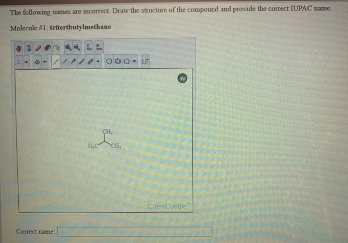 Solved The following names are incorrect. Draw the structure | Chegg.com