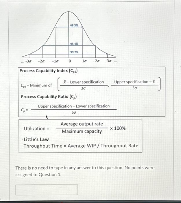 30 -20 -10 Cpk Minimum of Cp= 68.3% 95.4% Process | Chegg.com