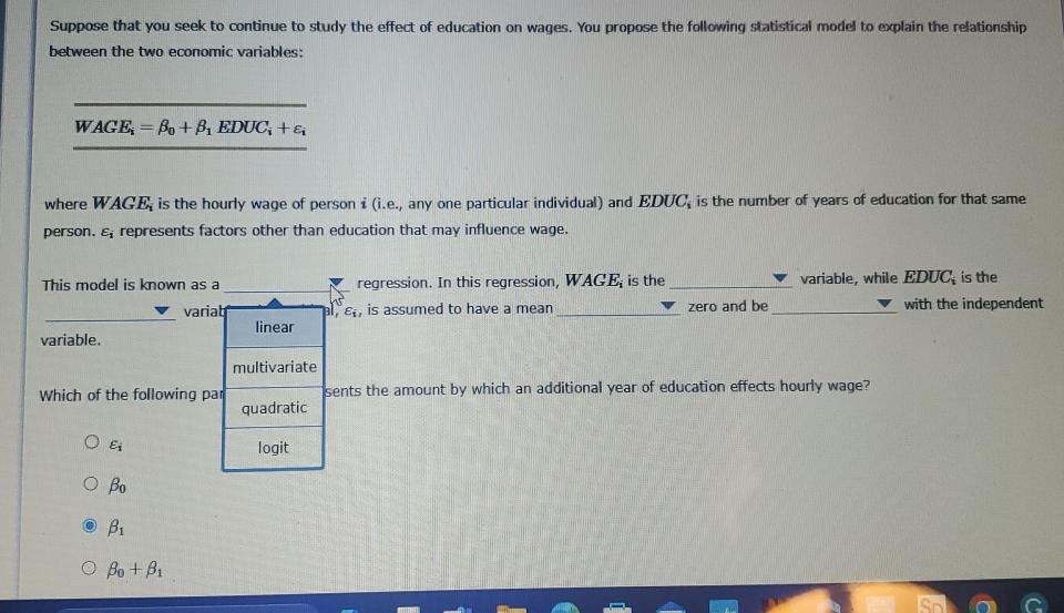Solved Suppose that you seek to continue to study the effect | Chegg.com