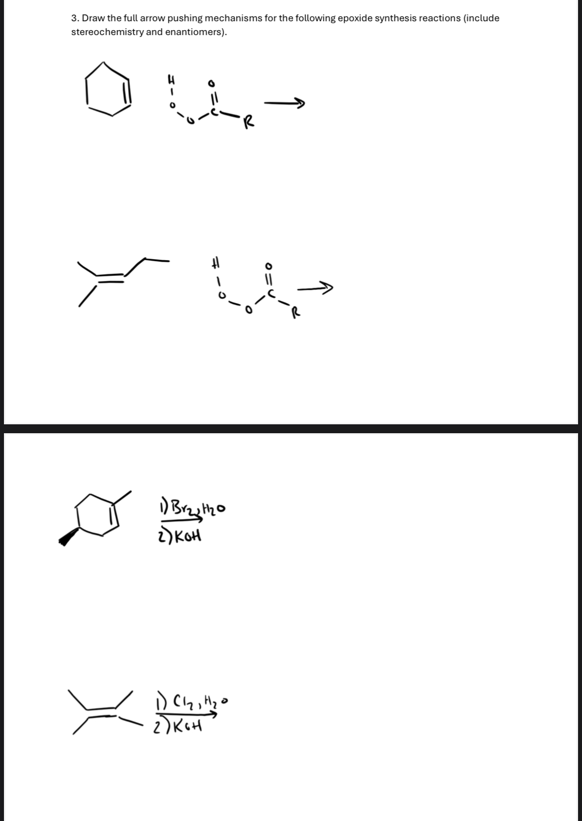 Solved Draw the full arrow pushing mechanisms for the | Chegg.com