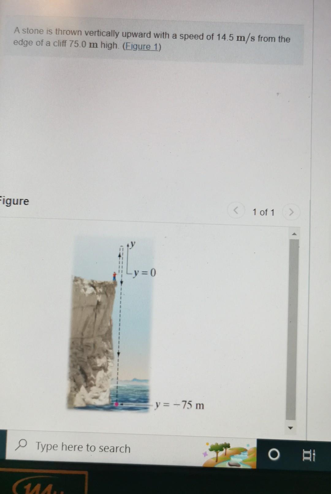 Solved A stone is thrown vertically upward with a speed of | Chegg.com