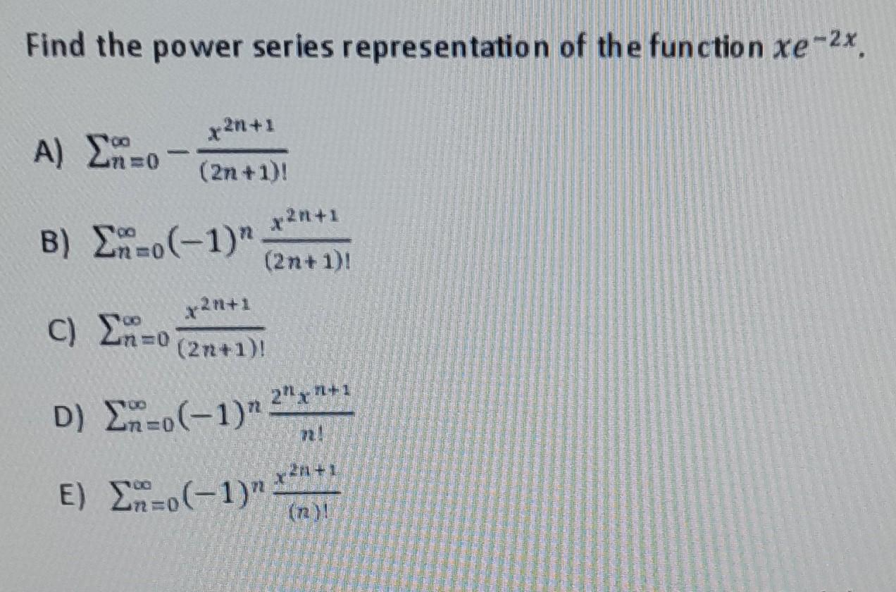 Solved Find the power series representation of the function | Chegg.com