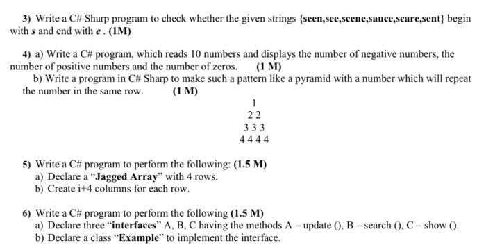 Solved 3) Write a C# Sharp program to check whether the | Chegg.com