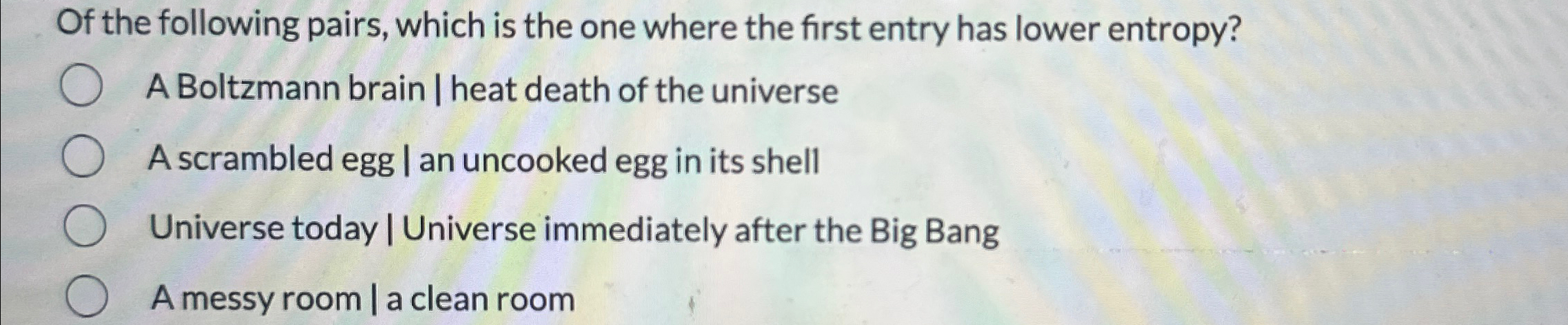 Solved Of the following pairs, which is the one where the | Chegg.com