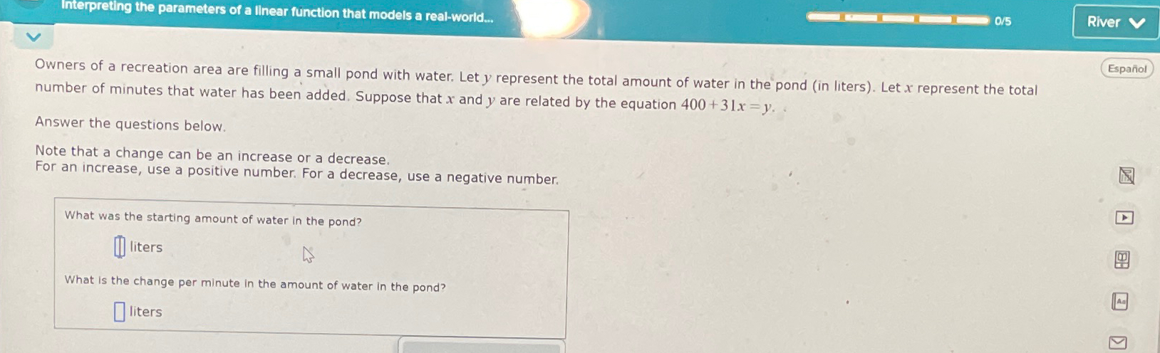Solved Interpreting the parameters of a linear function that | Chegg.com