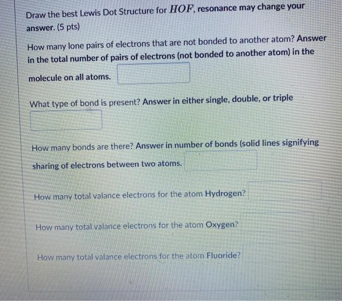 Solved Question 1 10 pts Draw the best Lewis Dot Structure | Chegg.com
