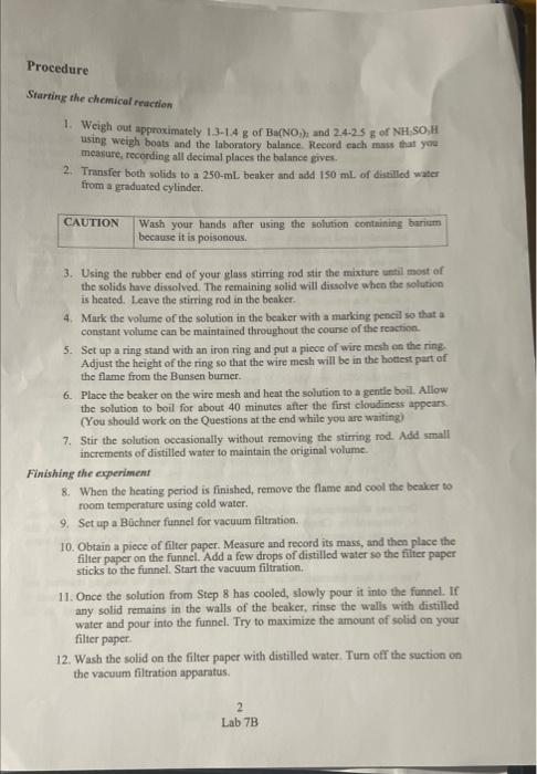 Solved Results Instructor's initials for approval of | Chegg.com