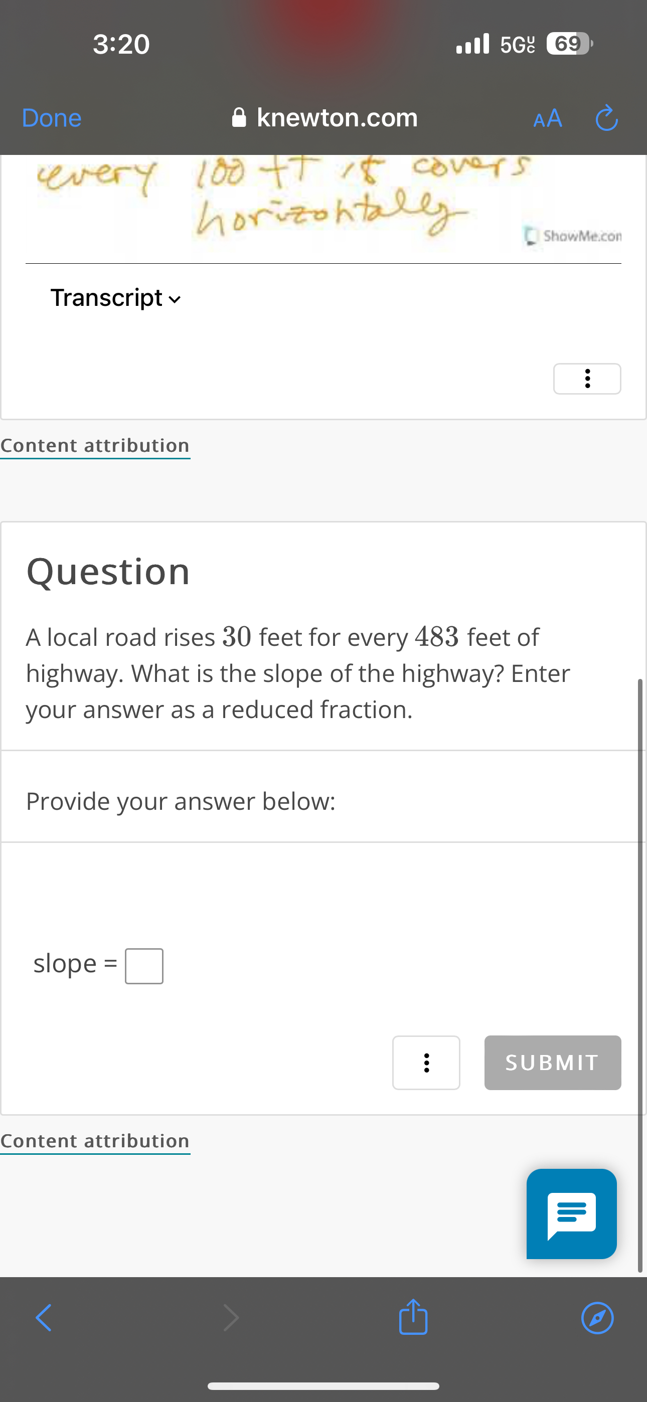 Solved 3:20all 5G469Donea knewton.comShawMeiconTranscript | Chegg.com