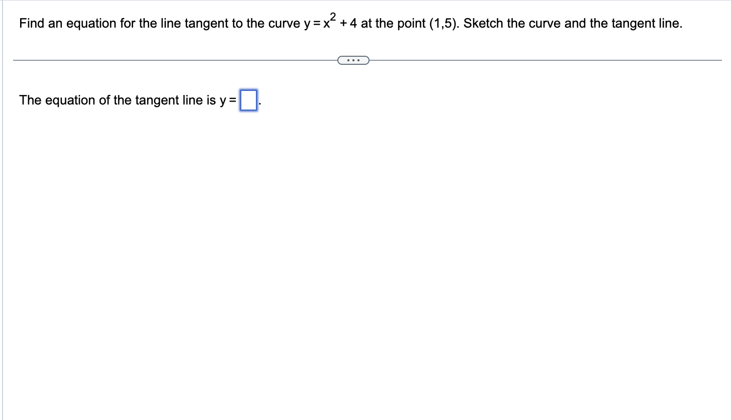 Solved Find an equation for the line tangent to the curve | Chegg.com