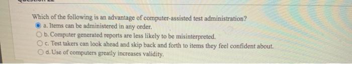 Solved Which of the following is an advantage of | Chegg.com
