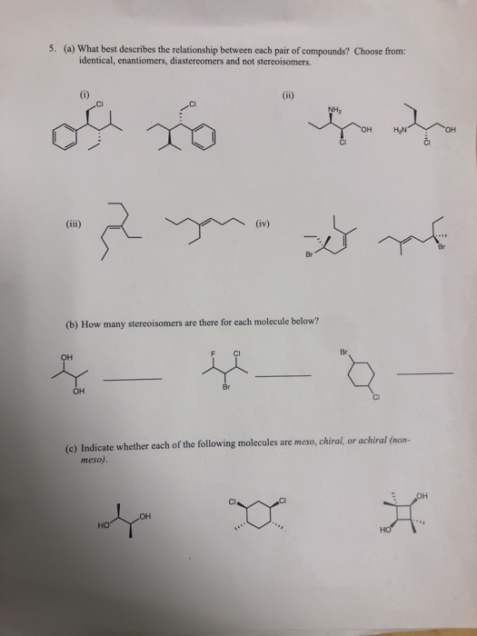 Solved 5. (a) What best describes the relationship between | Chegg.com