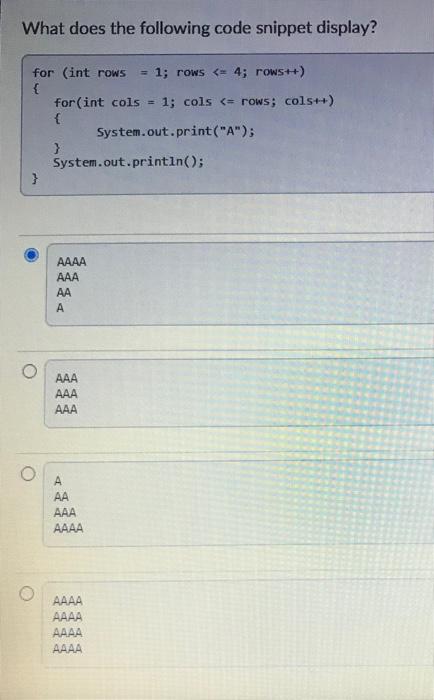 Solved What output is produced by the following code | Chegg.com