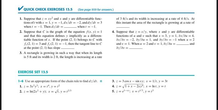 Solved 1. Suppose that z=xy2 and x and y are differentiable | Chegg.com Solved 1. Suppose that z=xy2 and x and y are differentiable | Chegg.com