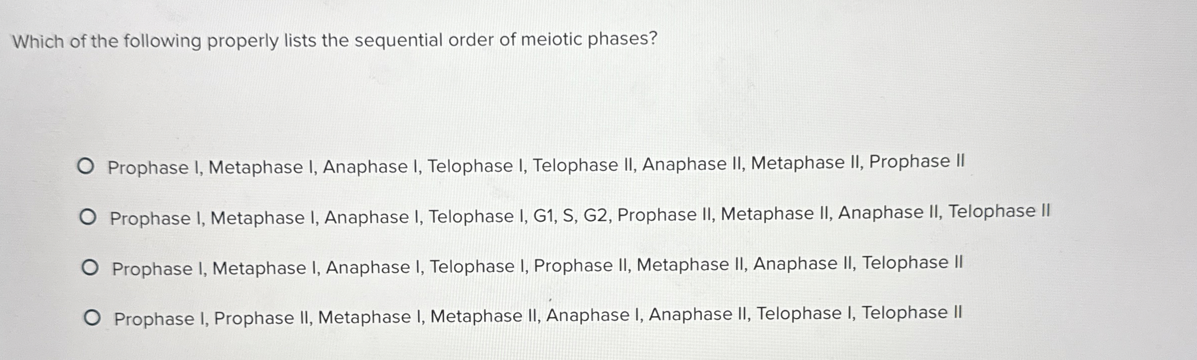 Solved Which of the following properly lists the sequential | Chegg.com