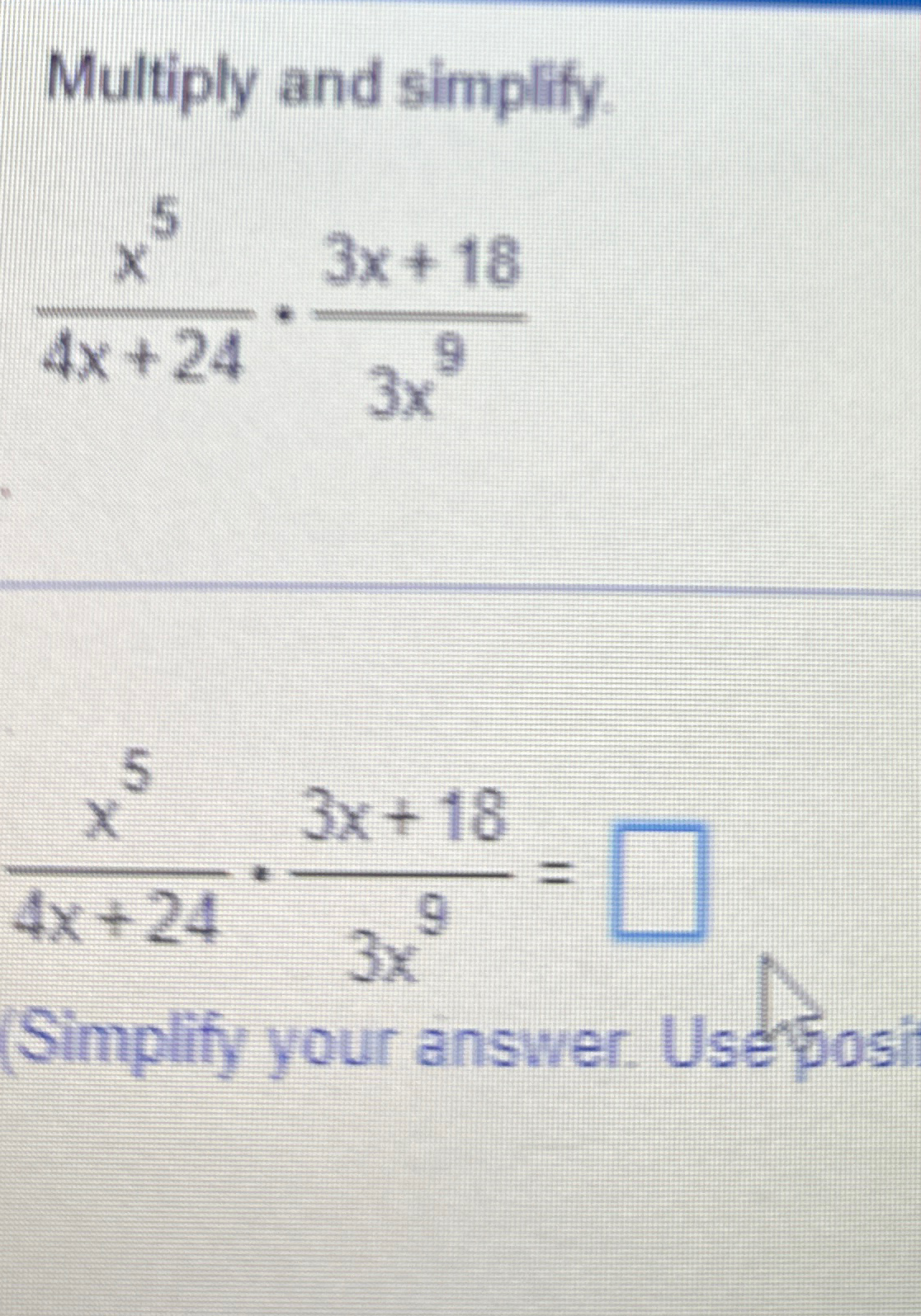 Solved Multiply and | Chegg.com