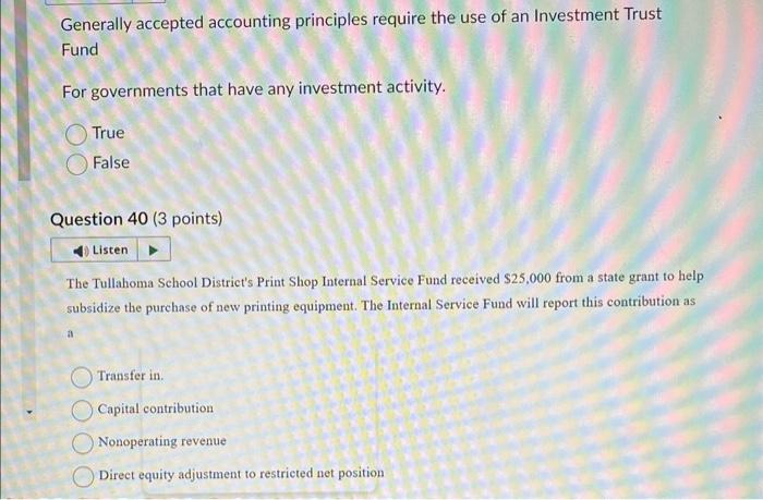 Solved Generally accepted accounting principles require the | Chegg.com