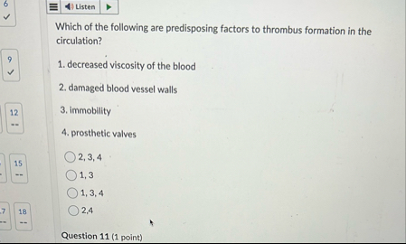 Solved Which of the following are predisposing factors to | Chegg.com