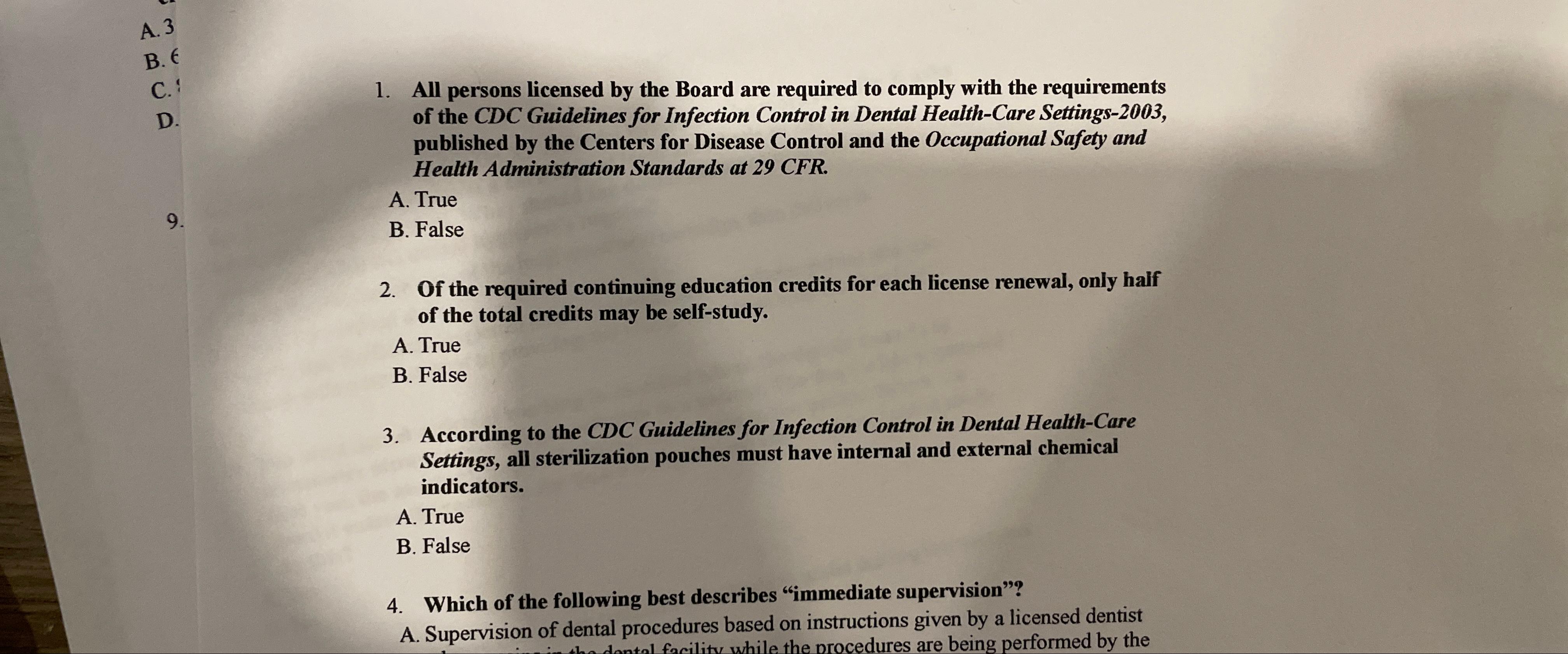 Solved A. 3B. εlonC. ﻿:D.9.All persons licensed by the Board | Chegg.com