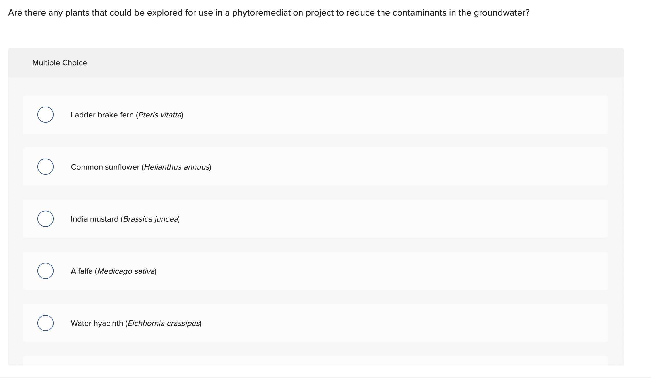 Solved Are there any plants that could be explored for use | Chegg.com