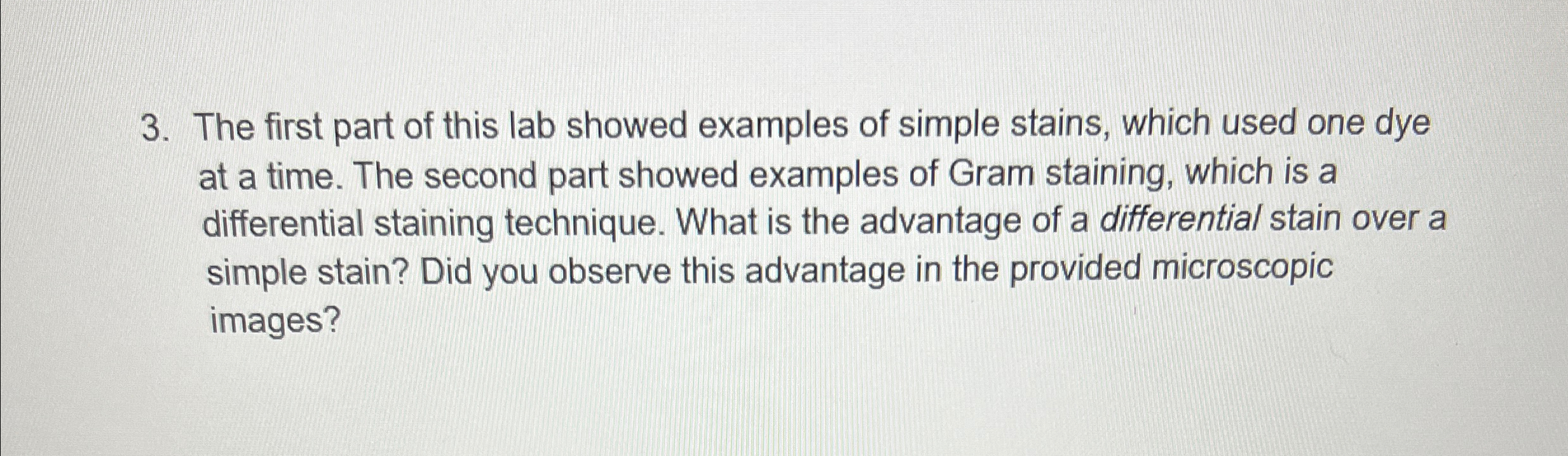 Solved The first part of this lab showed examples of simple | Chegg.com