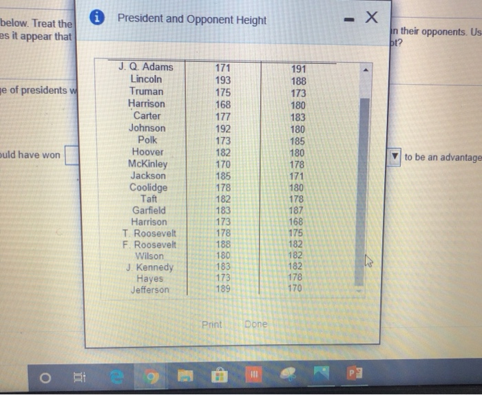 Solved t o com e erval Hefer to the data of only selected | Chegg.com