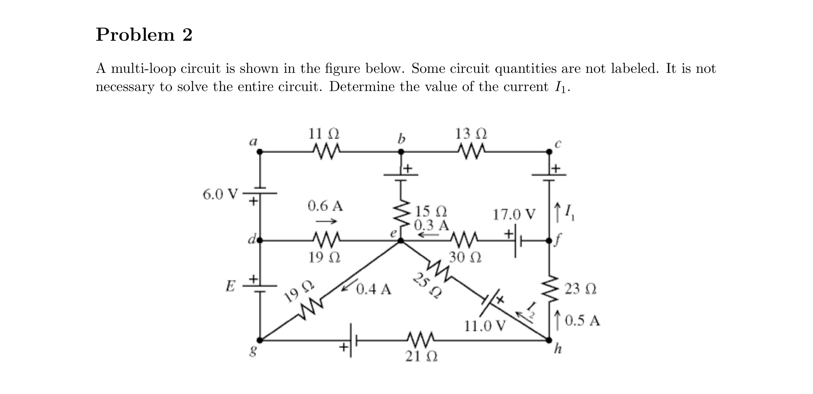 Solved Problem 2a Multi Loop Circuit Is Shown In The Figure