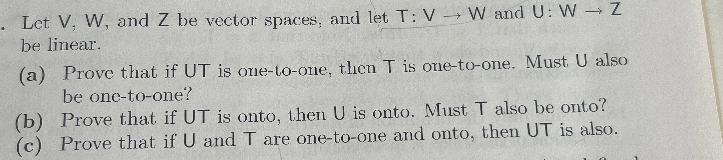 Solved Let V ﻿and W ﻿be vector spaces such that | Chegg.com