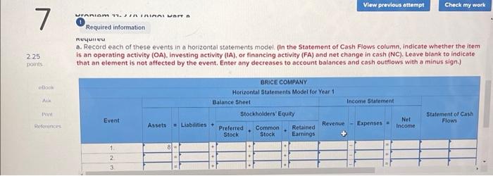 Solved Required information Problem 11-27A (Algo) Recording | Chegg.com