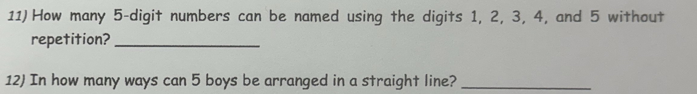 Solved How many 5 -digit numbers can be named using the | Chegg.com