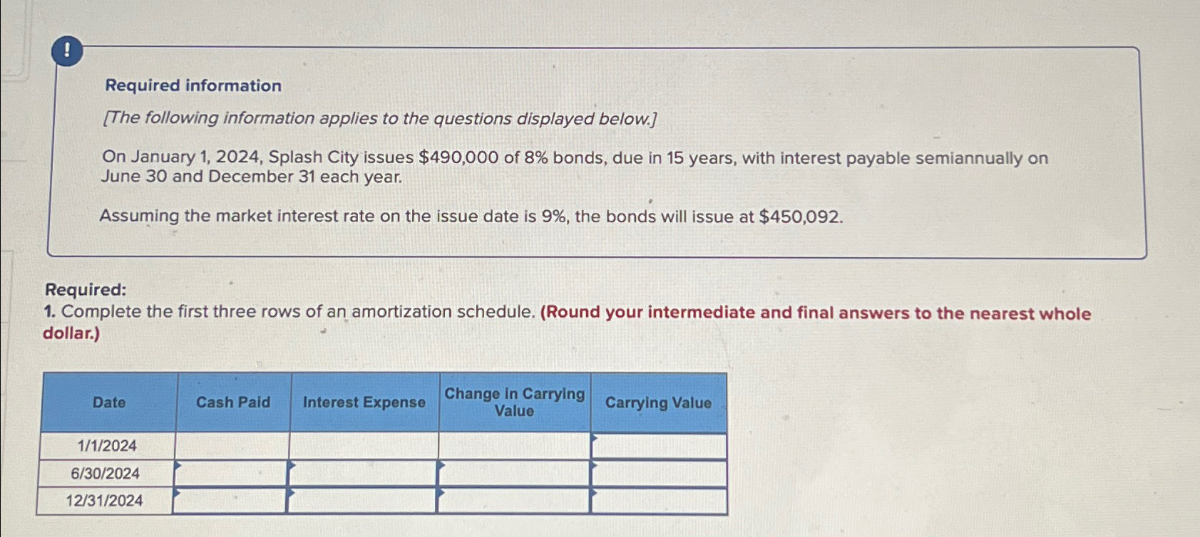 Solved Required information[The following information | Chegg.com