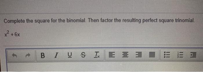 Solved 1) Complete the square in the expression. Then factor | Chegg.com