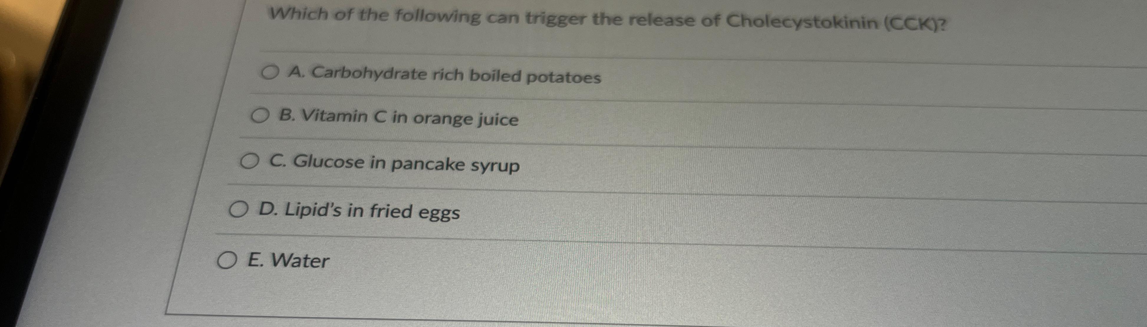 Solved Which of the following can trigger the release of | Chegg.com