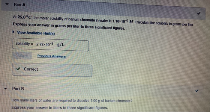 Solved Review | Constants IP Part C What is the solubility | Chegg.com Solved Review | Constants IP Part C What is the solubility | Chegg.com