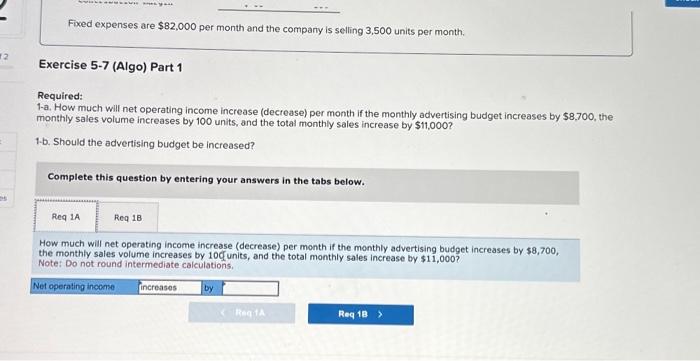 Solved Required information Exercise 5-7 (Algo) Changes in | Chegg.com