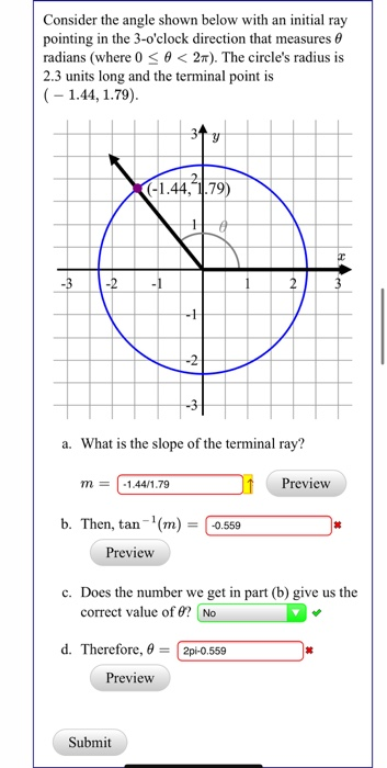 Solved Consider the angle shown below with an initial ray | Chegg.com