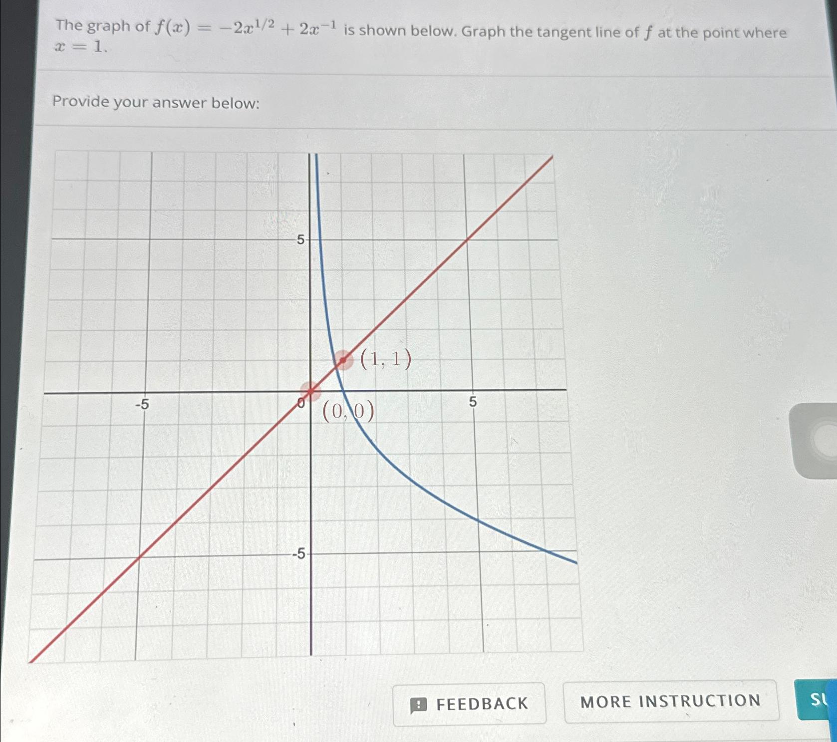 Solved The graph of f(x)=-2x12+2x-1 ﻿is shown below. Graph | Chegg.com