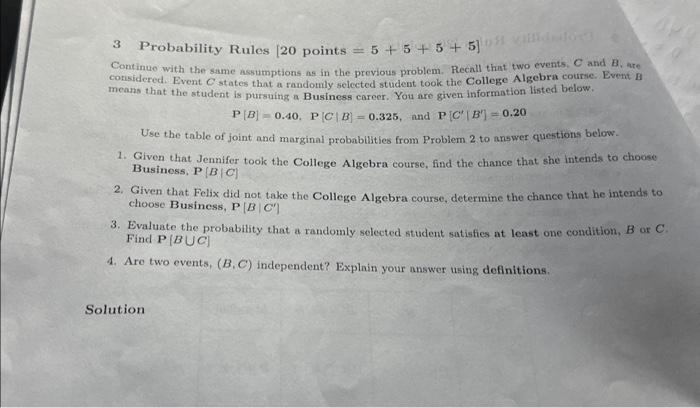 Solved Continue with the same assumptions as in the previous | Chegg.com