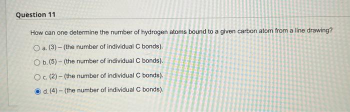 Solved Question 11 How can one determine the number of | Chegg.com
