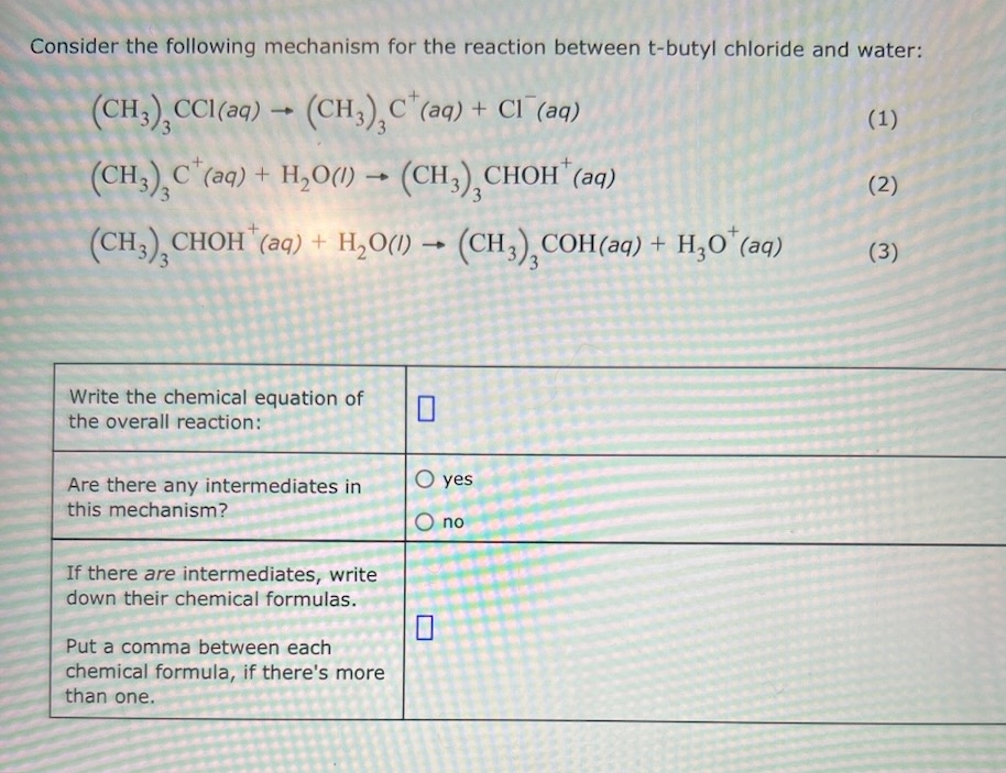 Solved Consider the following mechanism for the reaction | Chegg.com