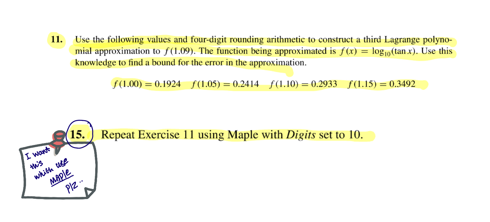 Solved Use the following values and four-digit rounding | Chegg.com