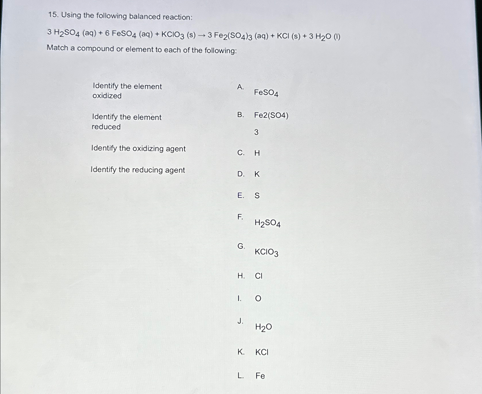 Solved Using the following balanced | Chegg.com