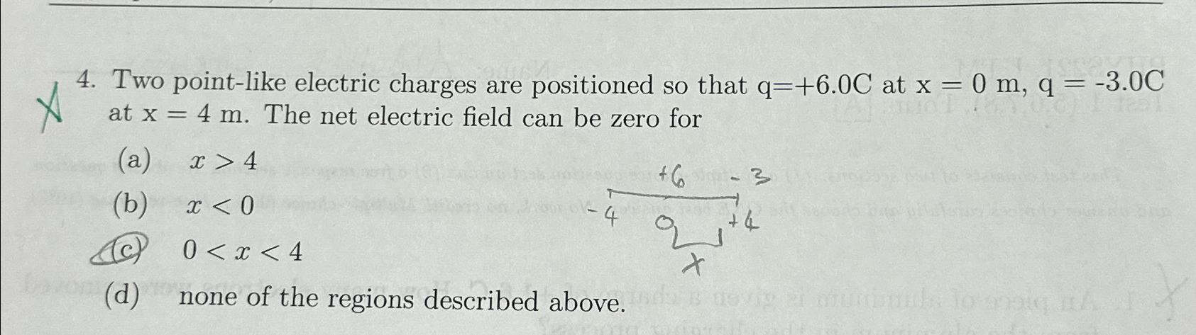 Solved Two point-like electric charges are positioned so | Chegg.com